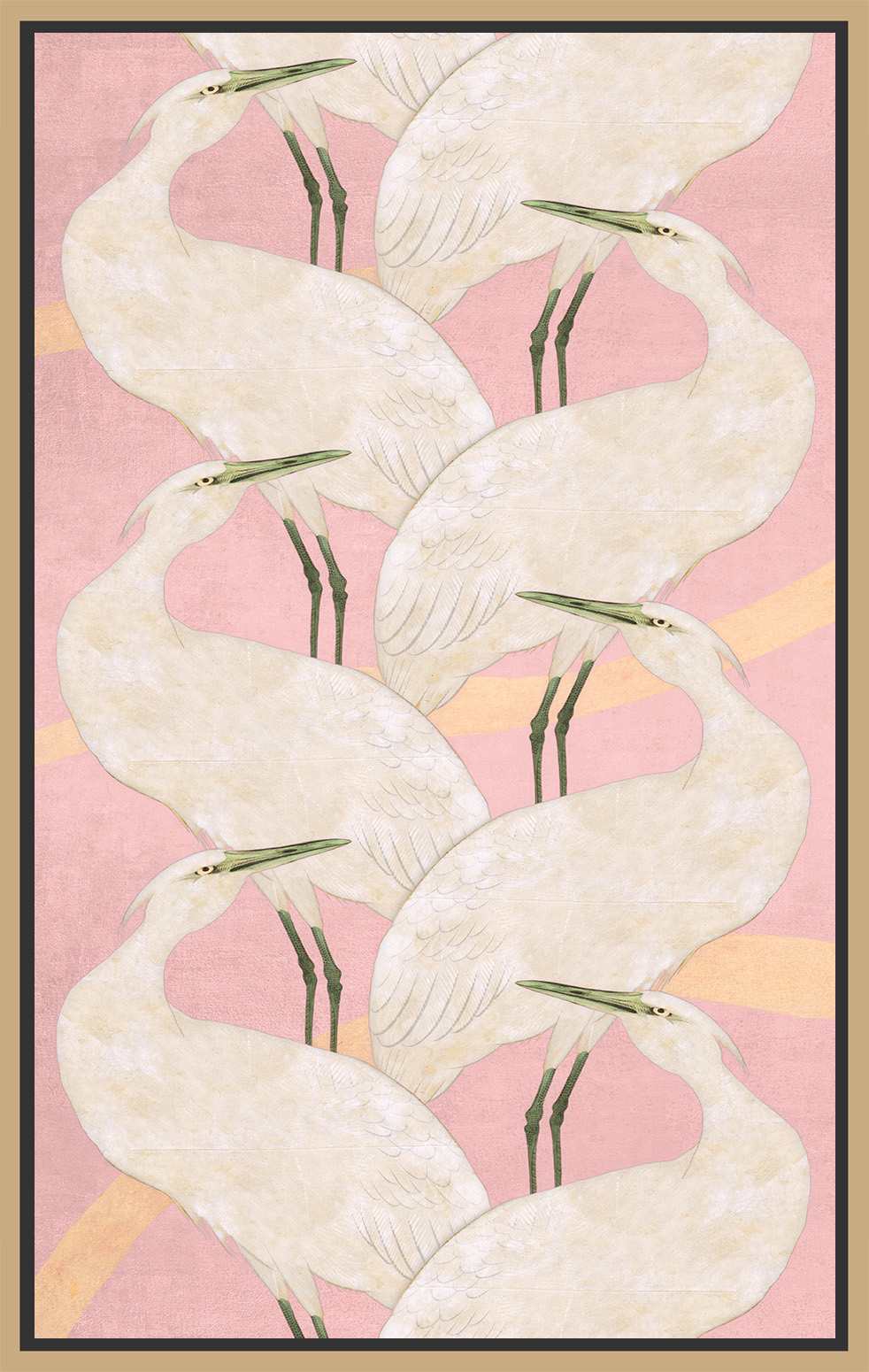 Art Classics Wall Art - Crane Dance Tango ( 12x24 ) Canvas Wall Print ...