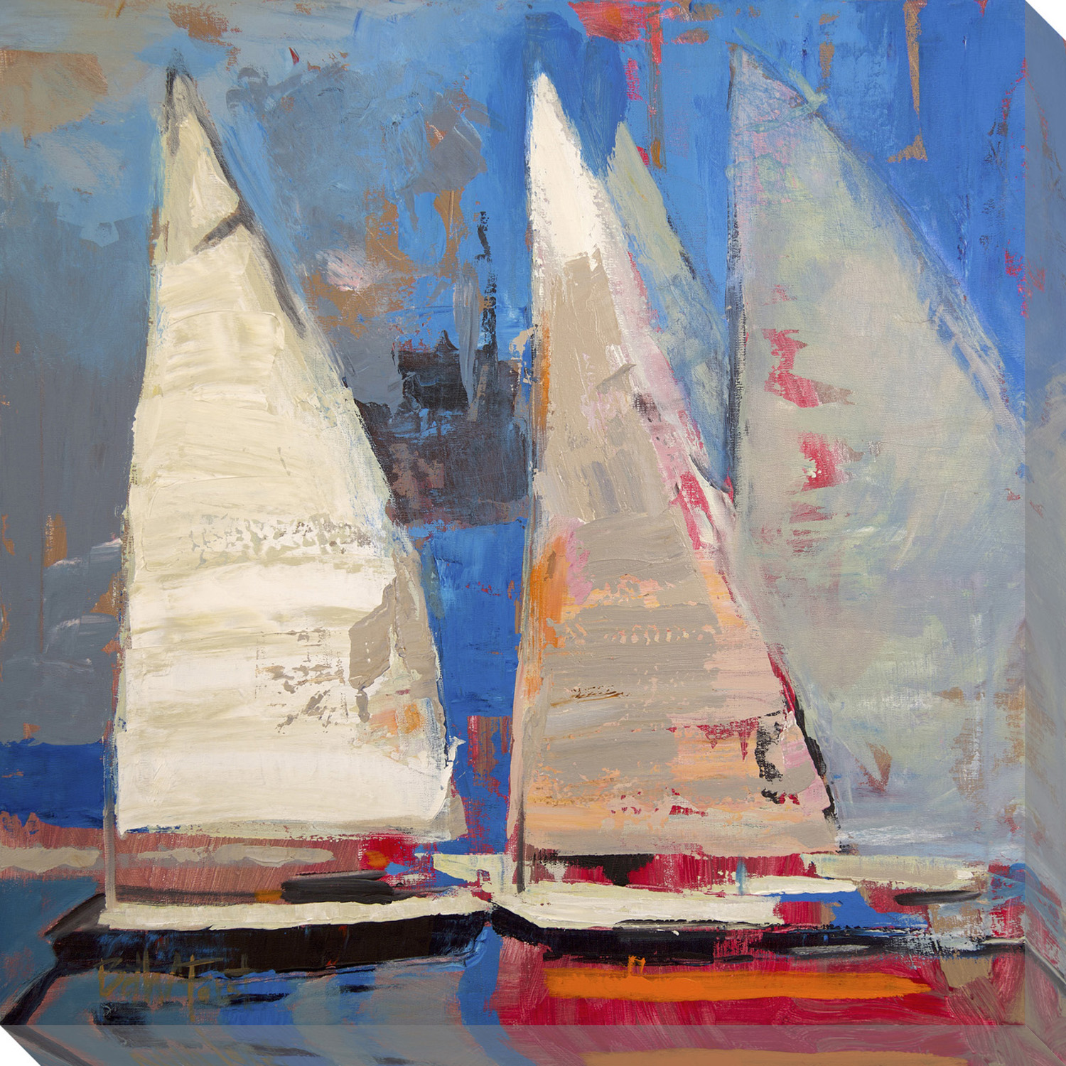 Art Classics Wall Art - Ghost Sailing ( 16x16 ) Canvas Wall Print With ...