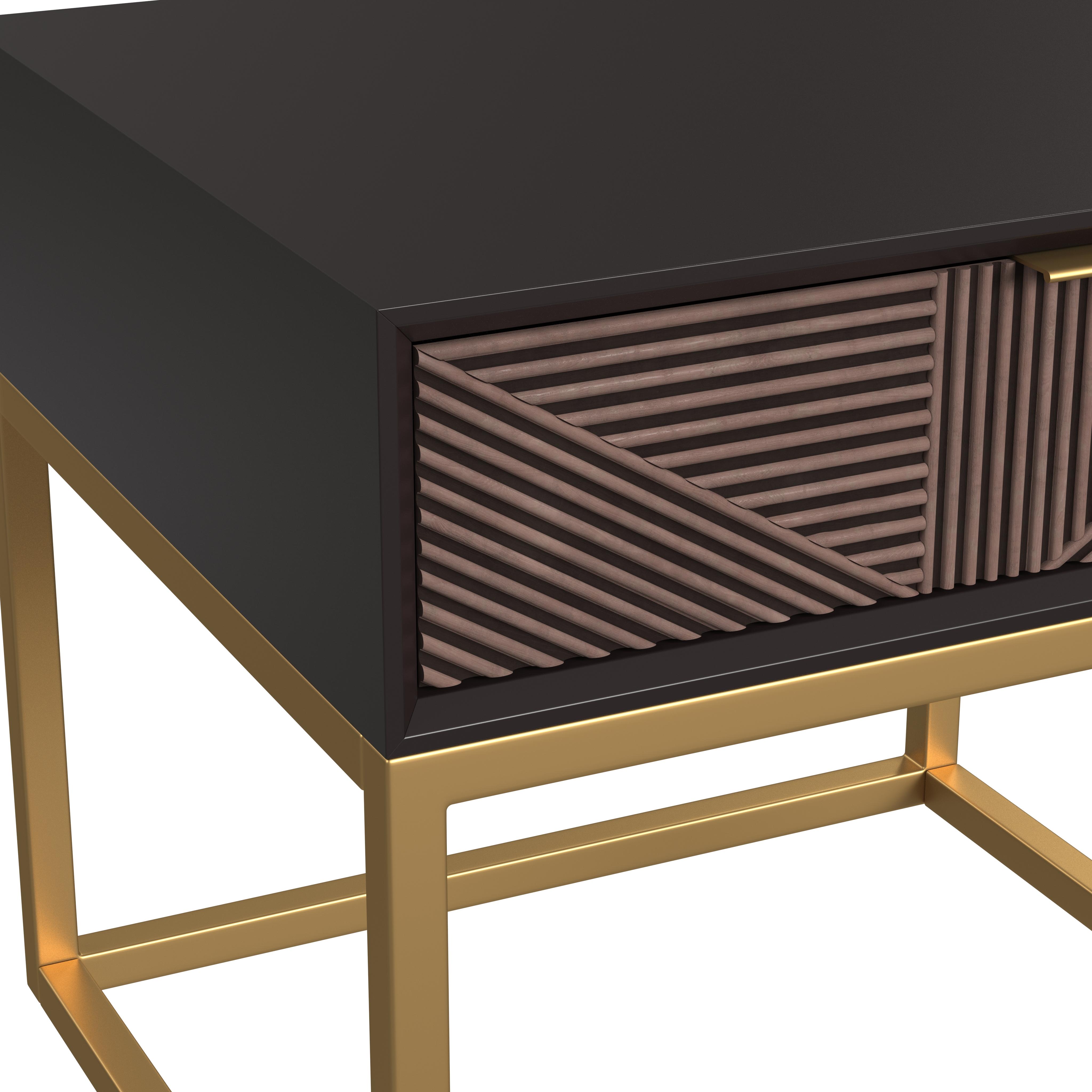 Bassett Beader Rect. End In Black Finish | End Table / Side Table ...