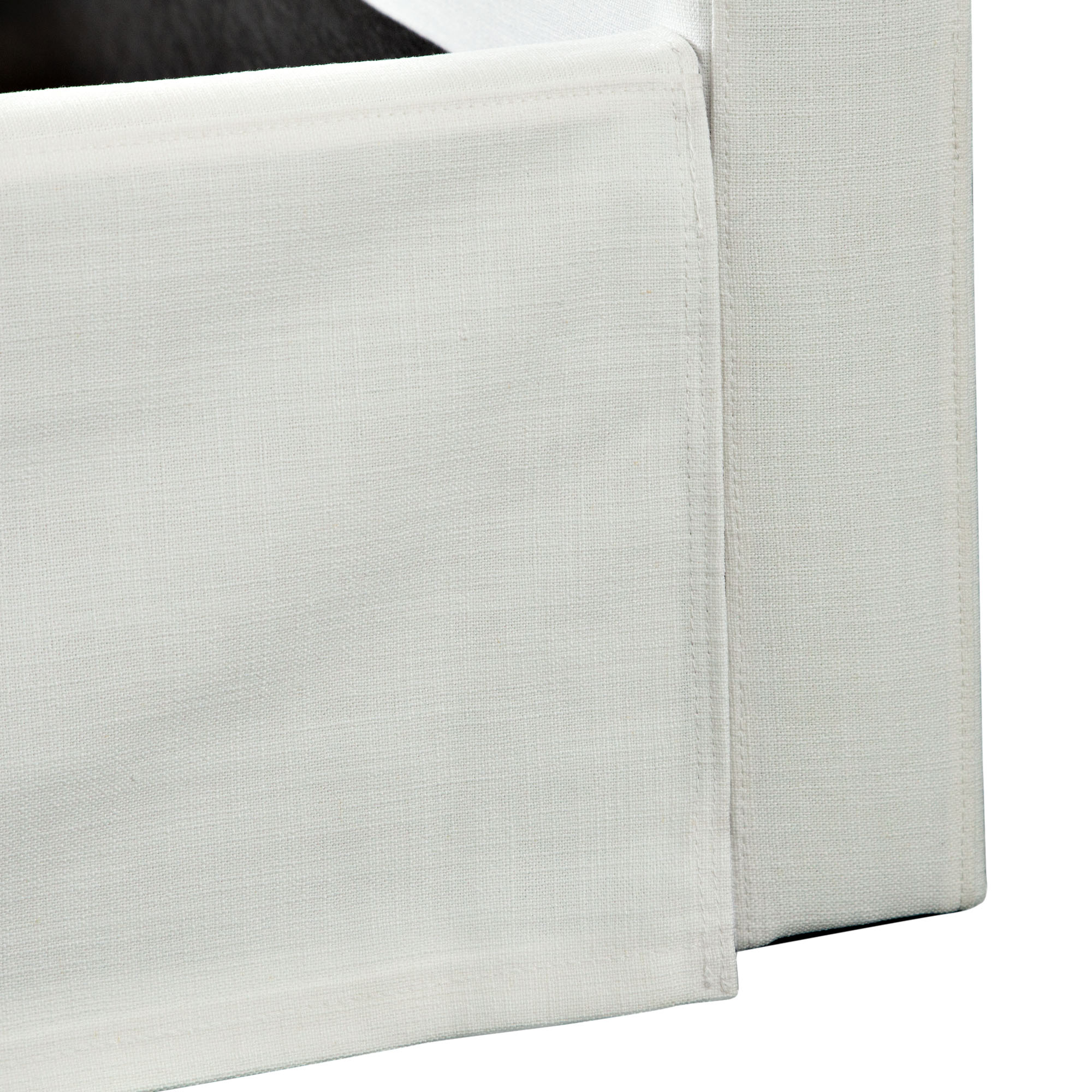 Savannah 58" Eastern King Slipcover Bed In White Linen Fabric By ...