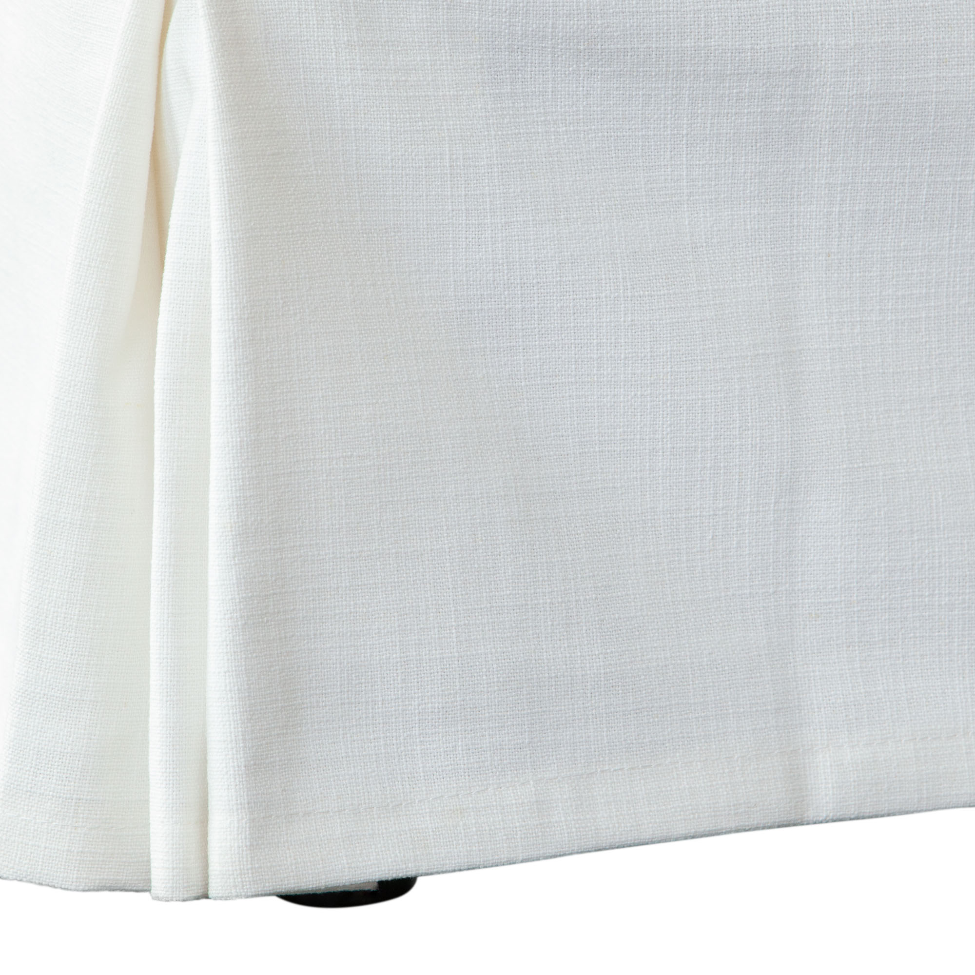 Savannah 58" Queen Slipcover Bed In White Linen Fabric By Diamond Sofa ...
