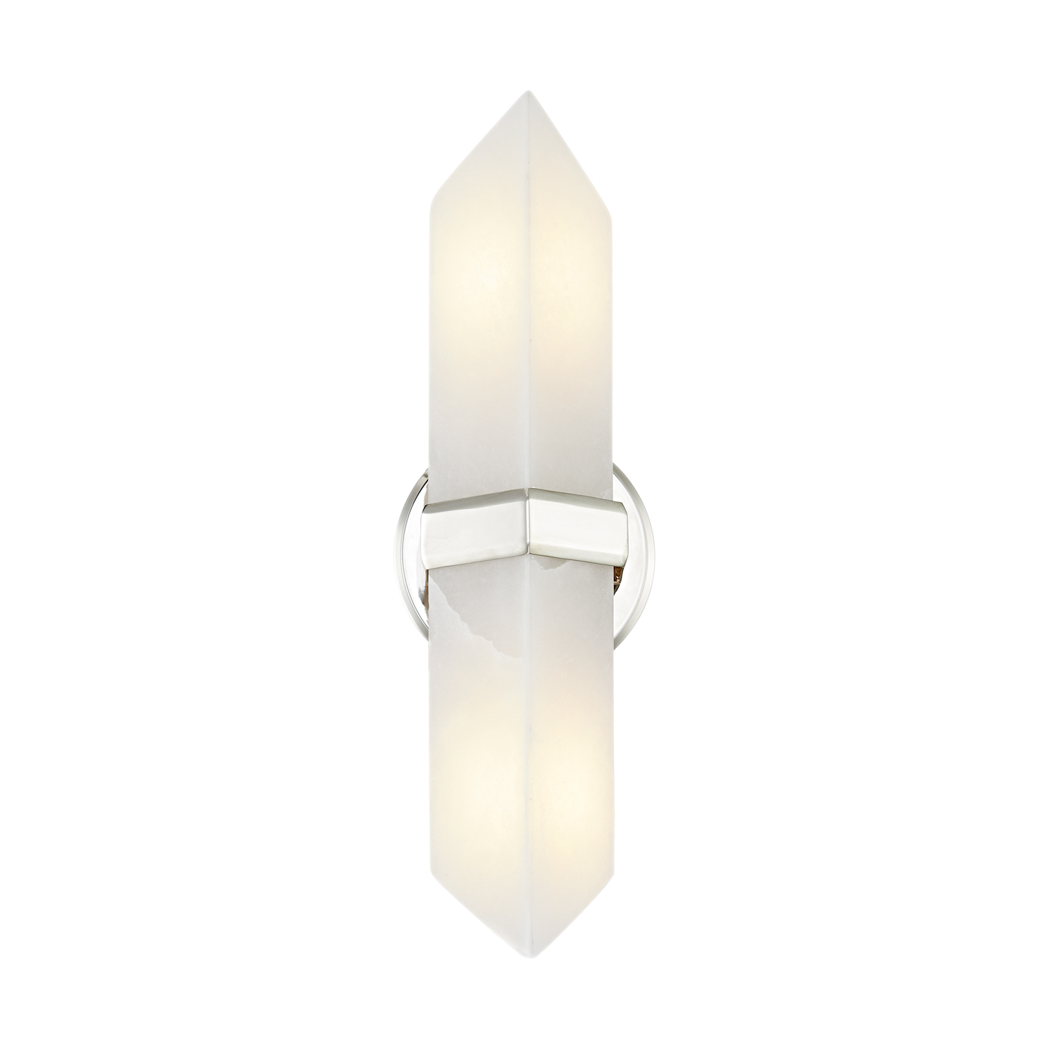 Valencia Vanity Light In Polished Nickel/alabaster | Bathroom Vanity ...