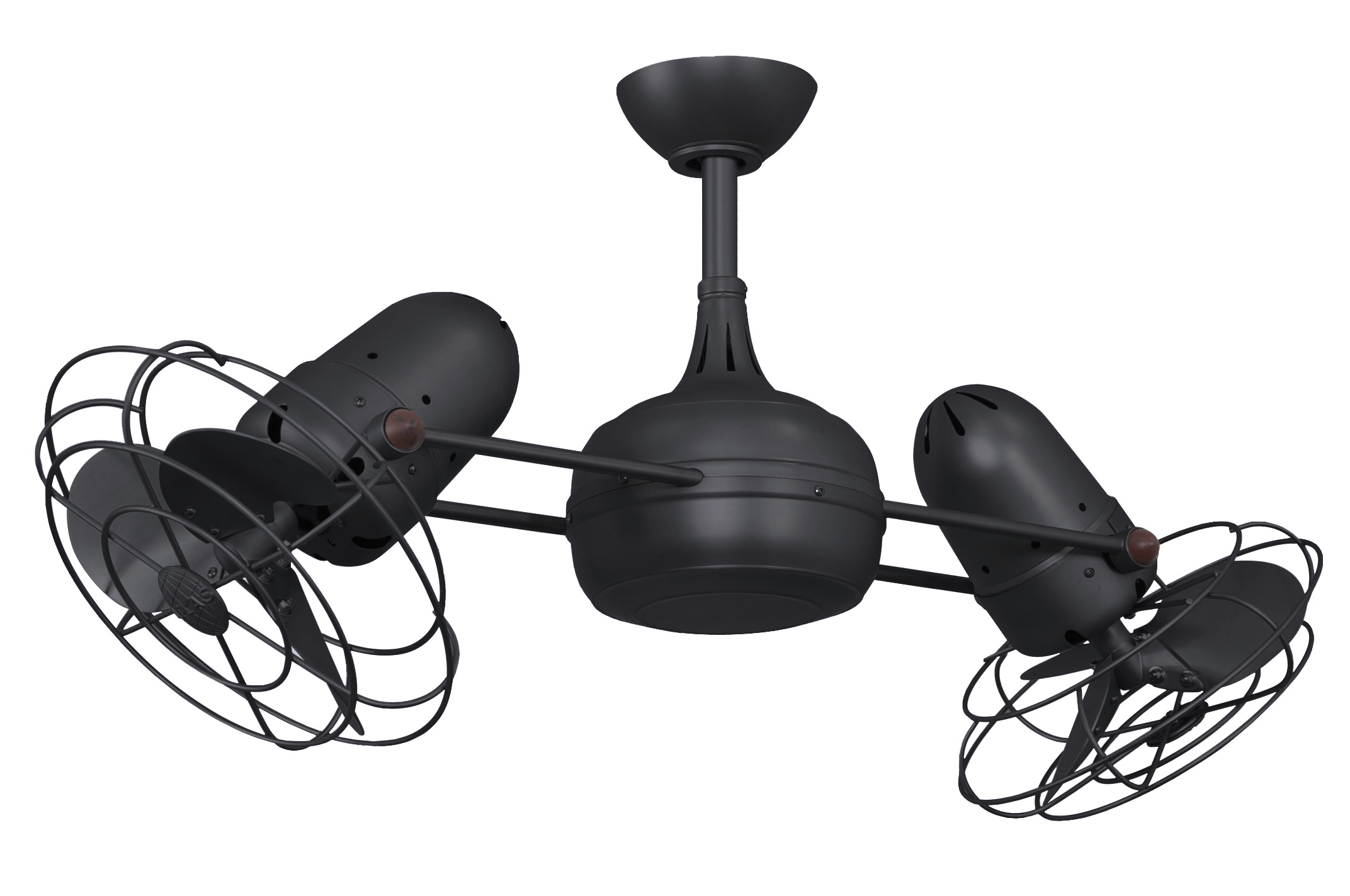 Dagny 360° Double-headed Rotational Ceiling Fan In Matte Black Finish ...