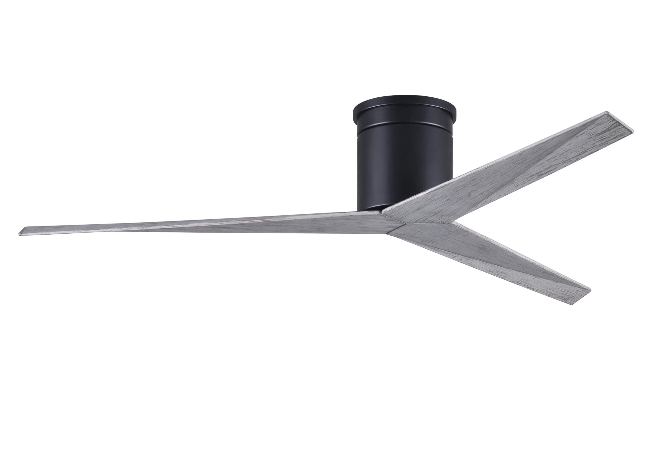 Eliza-h Three Bladed, Ceiling Mount Paddle Fan In Matte Black With Barn ...