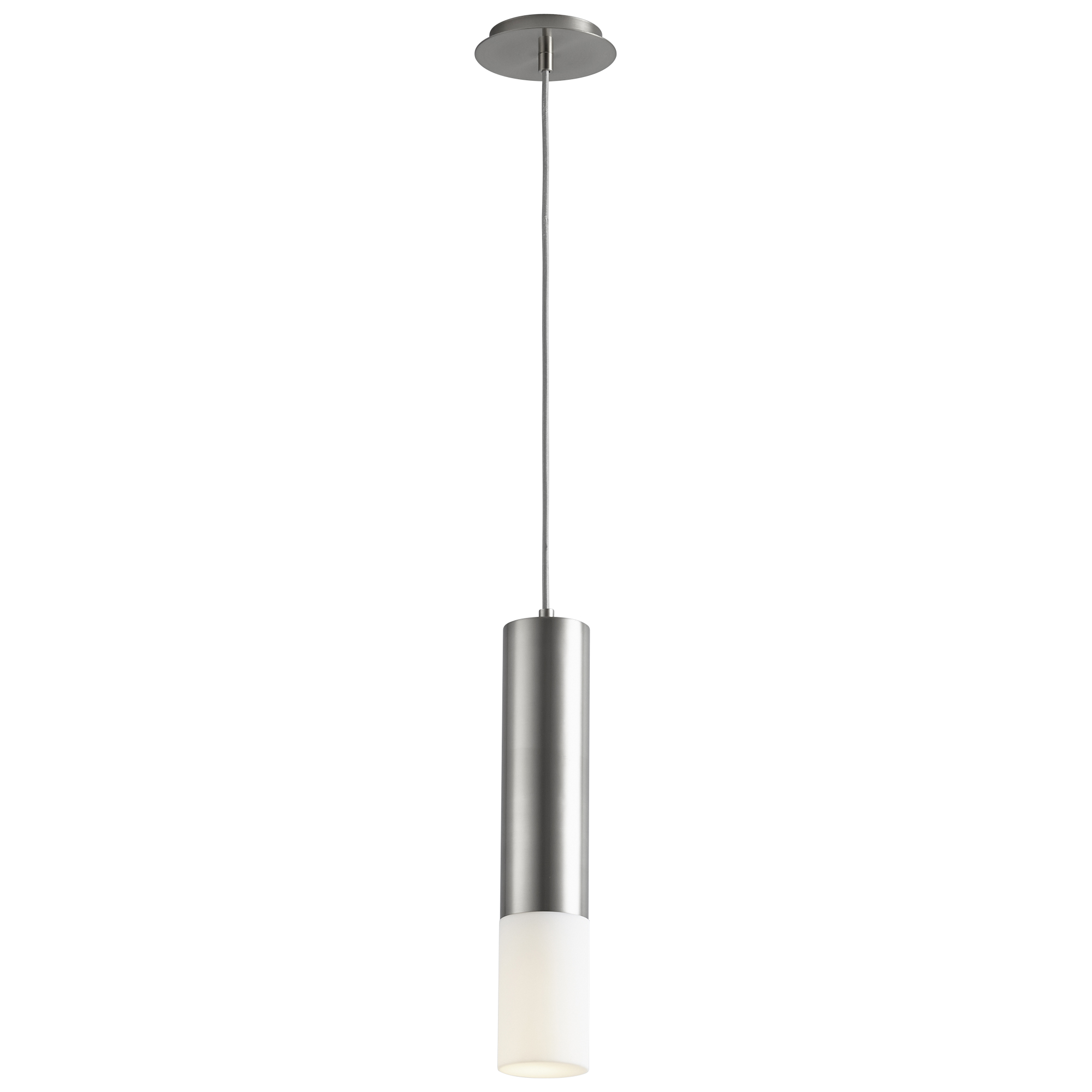 Optics Lighting 1 Light White Hanging Pendant Light Fixture In Satin ...