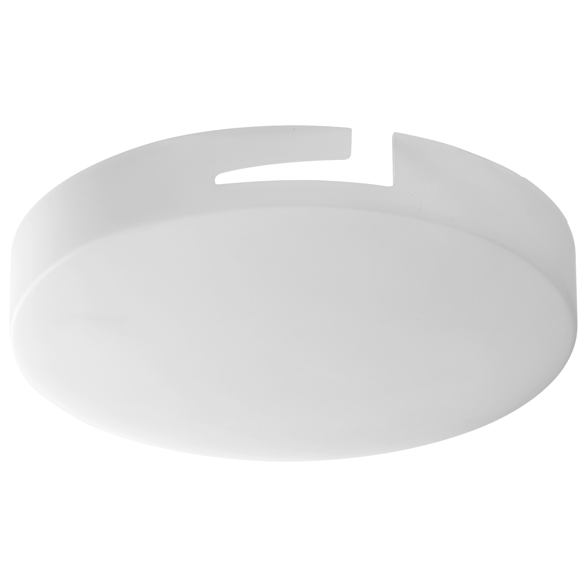 Optics Lighting 1 Light White Flush Mount Ceiling Light In Matte White ...