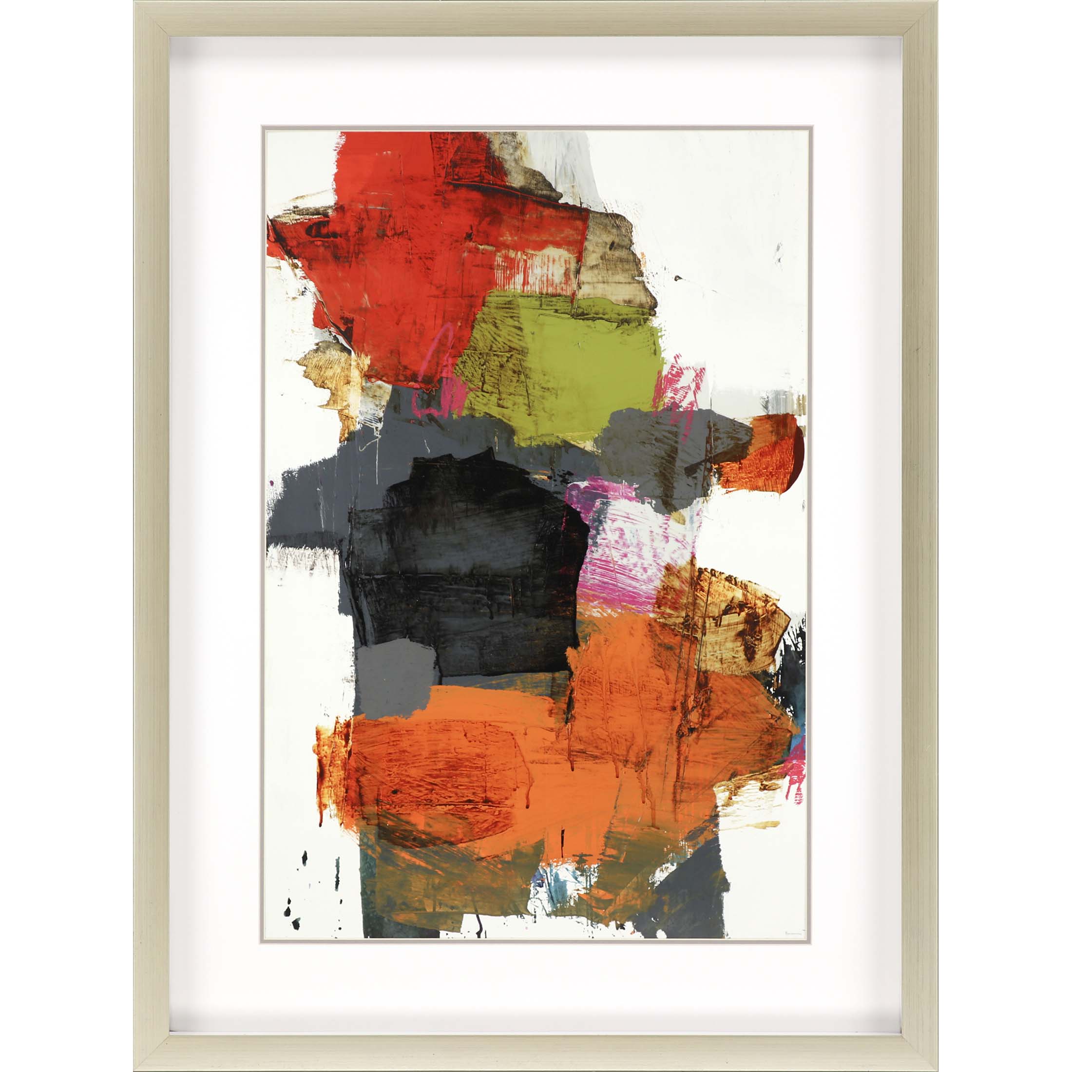 Paragon Wall Art - Tried And True Ii Multi Contemporary Abstract Framed ...