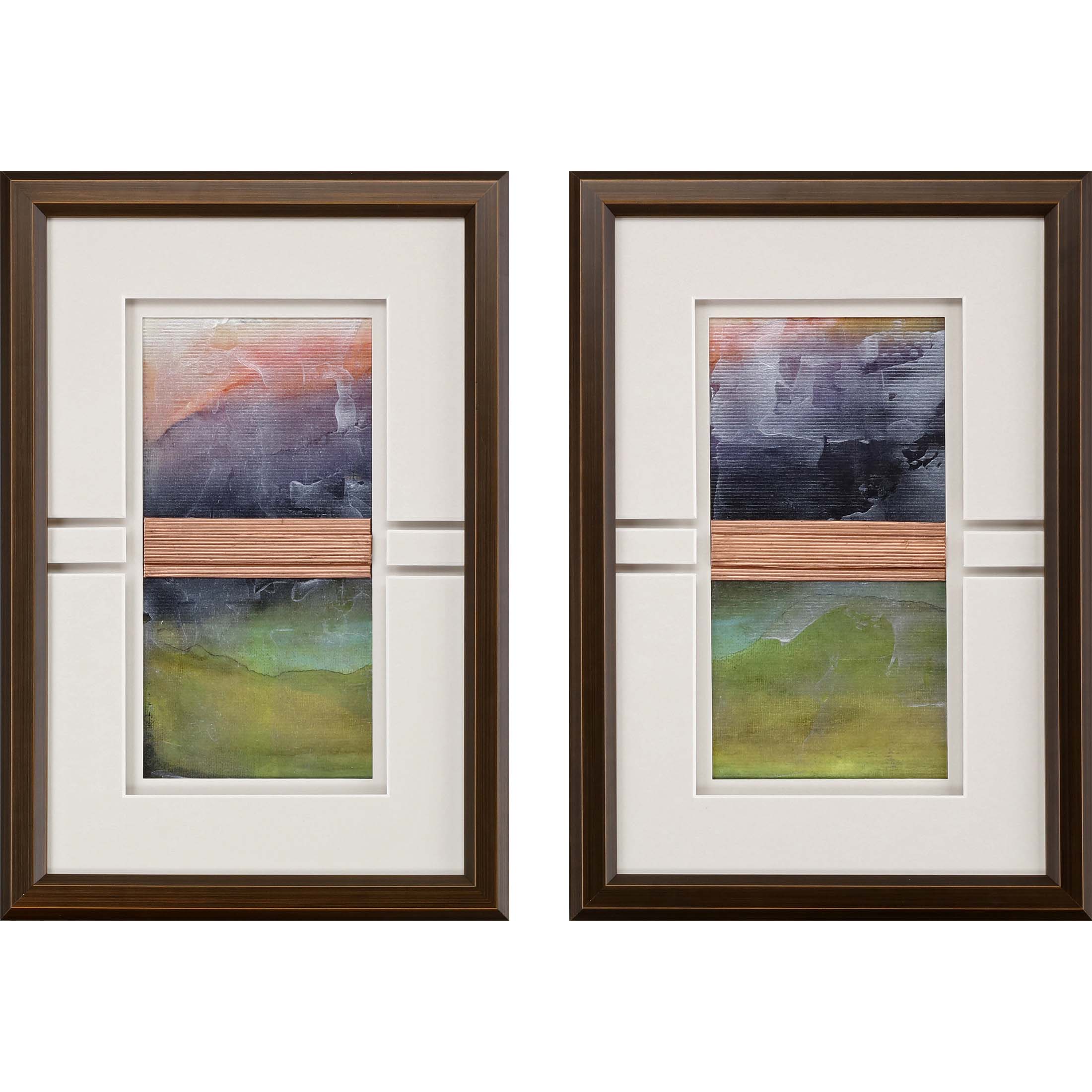 Wall Art - Storm I S/2 Green Contemporary Landscapes/abstract Framed ...