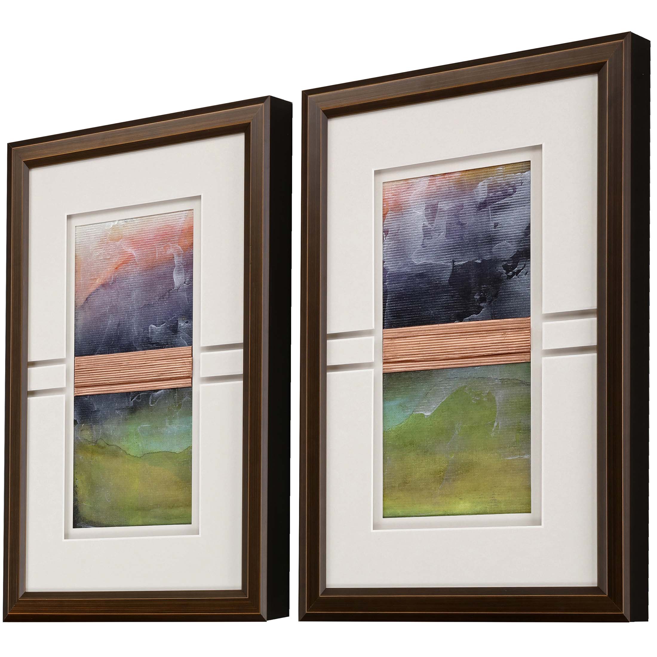 Wall Art - Storm I S/2 Green Contemporary Landscapes/abstract Framed ...
