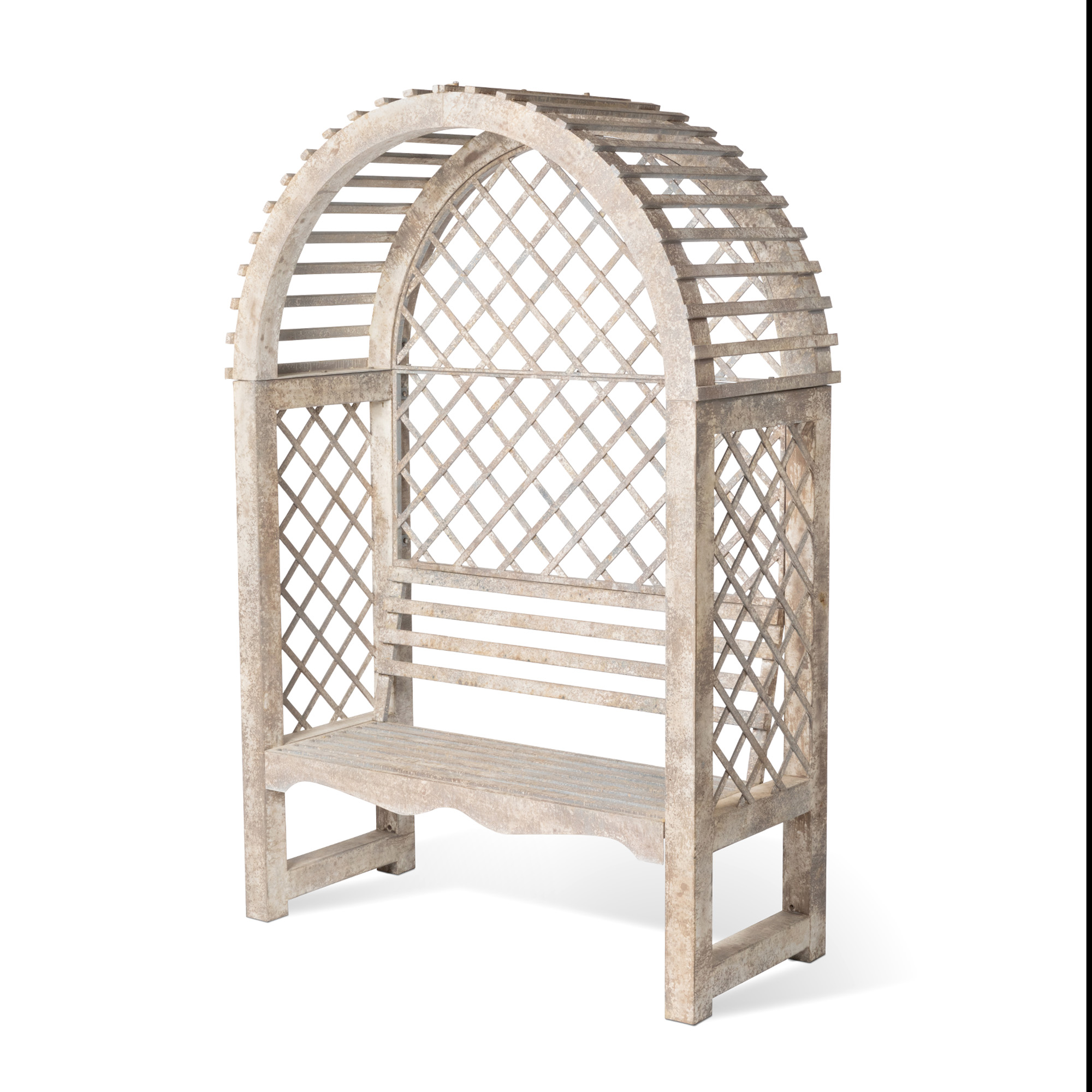Iron Garden Trellis With Bench | Benches