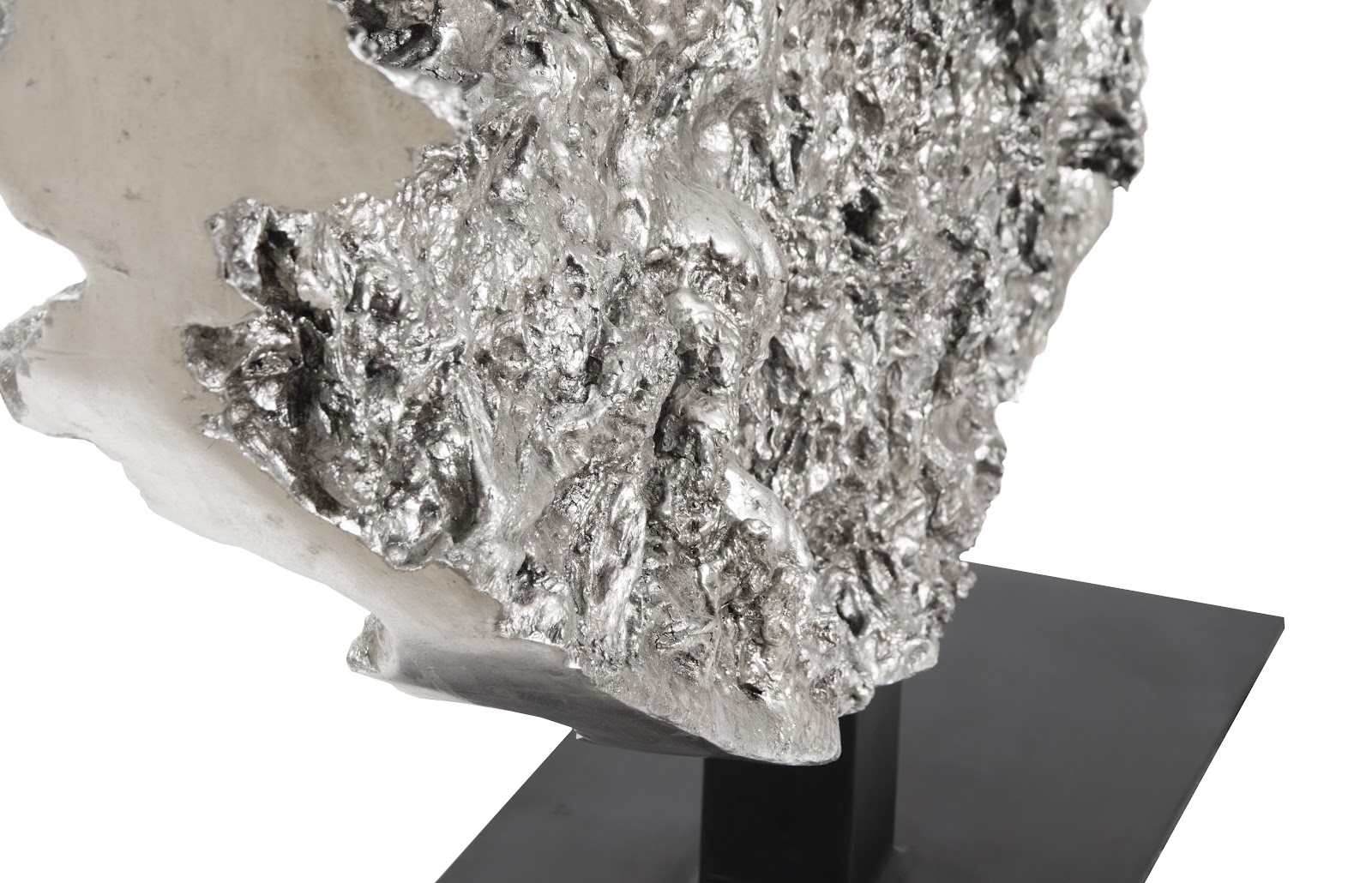 Phillips Collection Colossal Cast Root On Stand, Large, Antique Silver ...