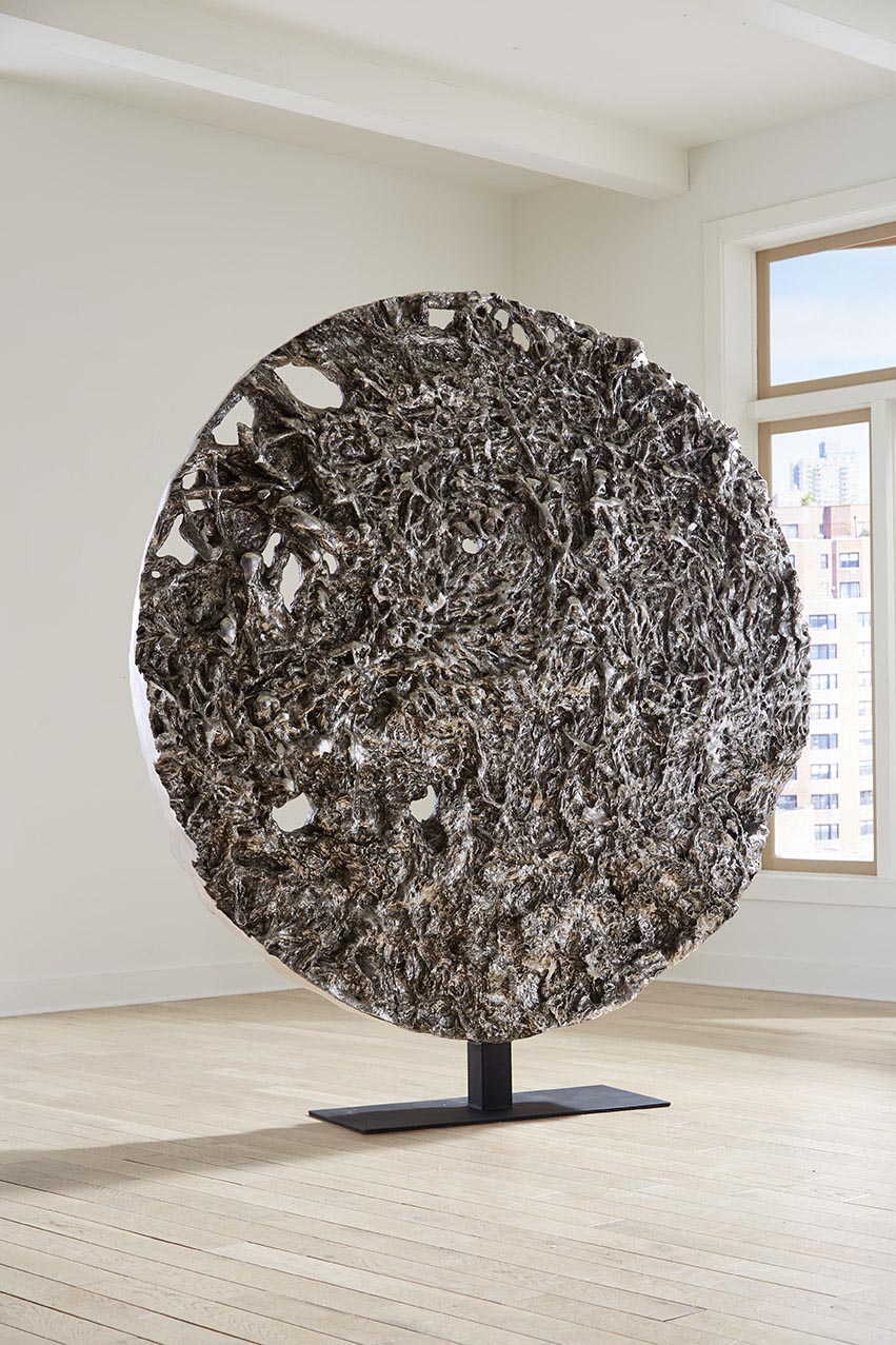 Phillips Collection Colossal Cast Root On Stand, Large, Antique Silver ...