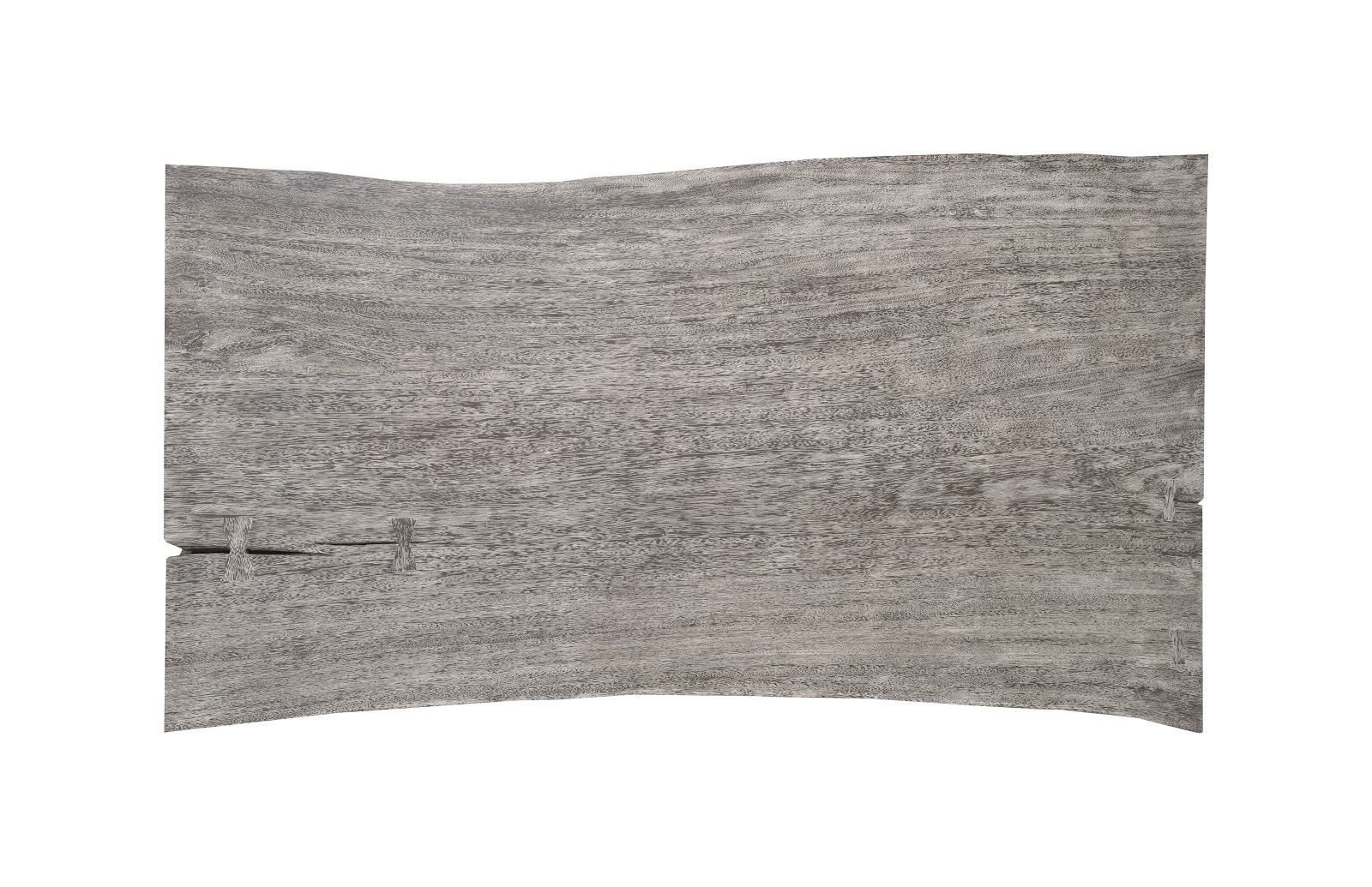 Phillips Collection Waterfall Desk, Grey Stone, Satin Black Overlap Leg ...