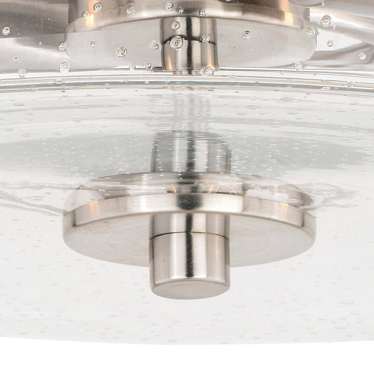 Vaxcel Addison 15-in W Satin Nickel Semi Flush Mount Ceiling Light ...