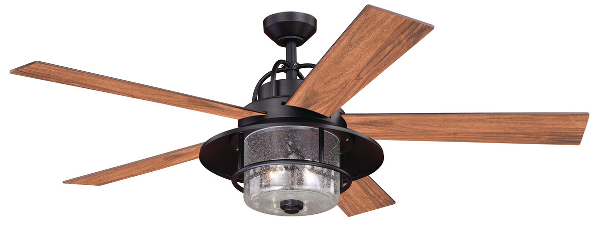 Vaxcel Charleston 56 In. Bronze Farmhouse Indoor-outdoor Ceiling Fan ...